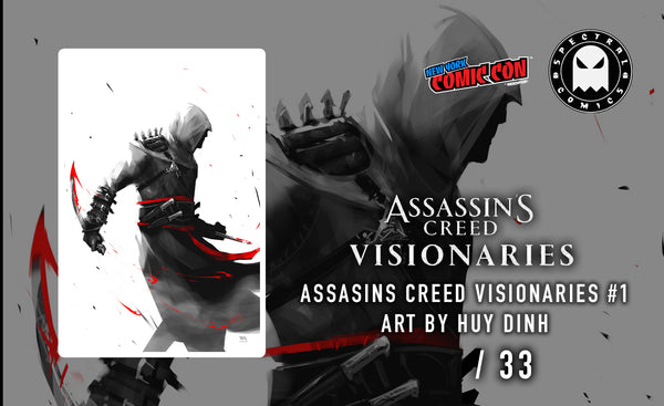 Assassins Creed #1 Huy Dinh NYCC Metal Virgin Variant – Spectral Comics